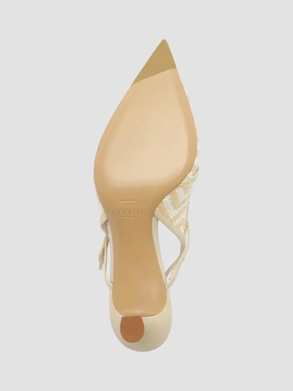 ALEXANDRE BIRMAN Tita 60mm Raffia-leather Slingback Pumps