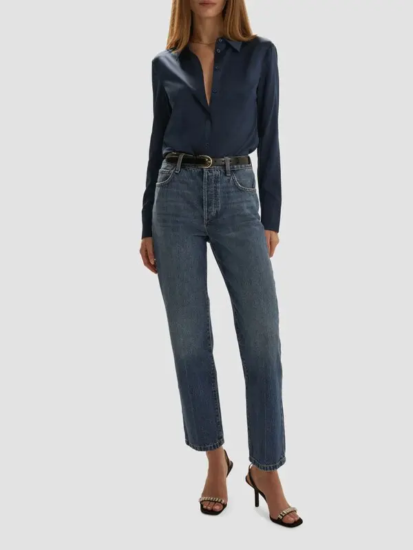 FAVORITE DAUGHTER The Bailey Silk-blend Blouse