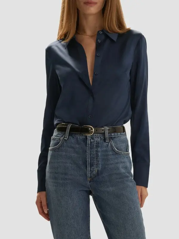 FAVORITE DAUGHTER The Bailey Silk-blend Blouse