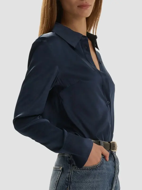 FAVORITE DAUGHTER The Bailey Silk-blend Blouse