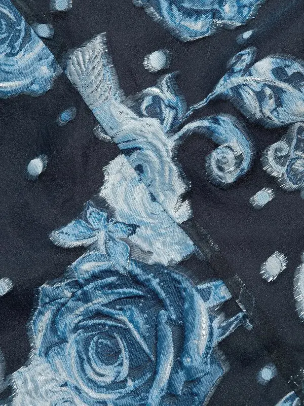 Rickie Freeman For Teri Jon Organza Jacquard Gown