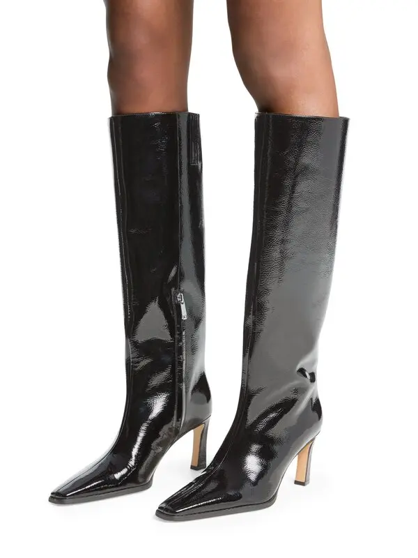 Michael Kors Darrah 75mm Patent Leather Knee-high Boots