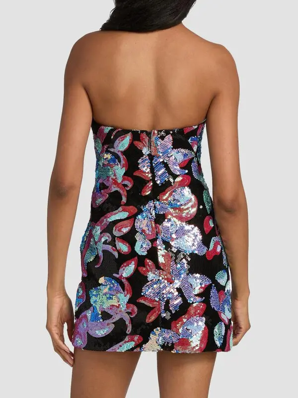 16Arlington Lights On Stell Regular Fit Sequined Minidress