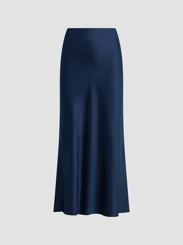FAVORITE DAUGHTER The Favorite Silk-blend Satin Midi Skirt
