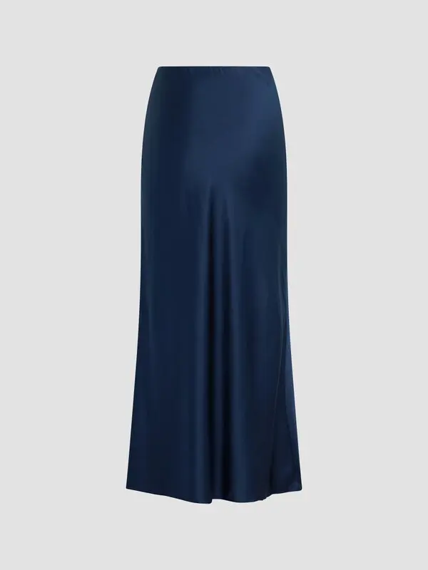 FAVORITE DAUGHTER The Favorite Silk-blend Satin Midi Skirt
