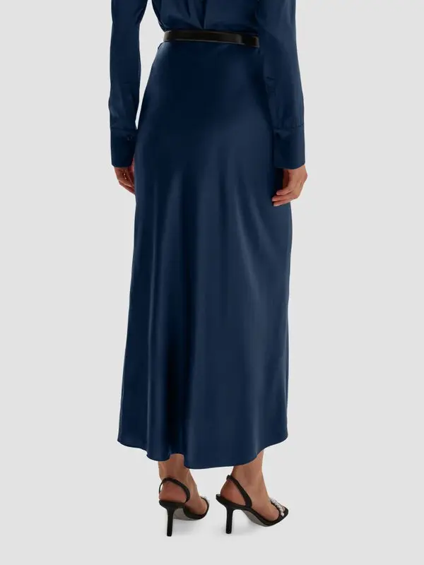 FAVORITE DAUGHTER The Favorite Silk-blend Satin Midi Skirt