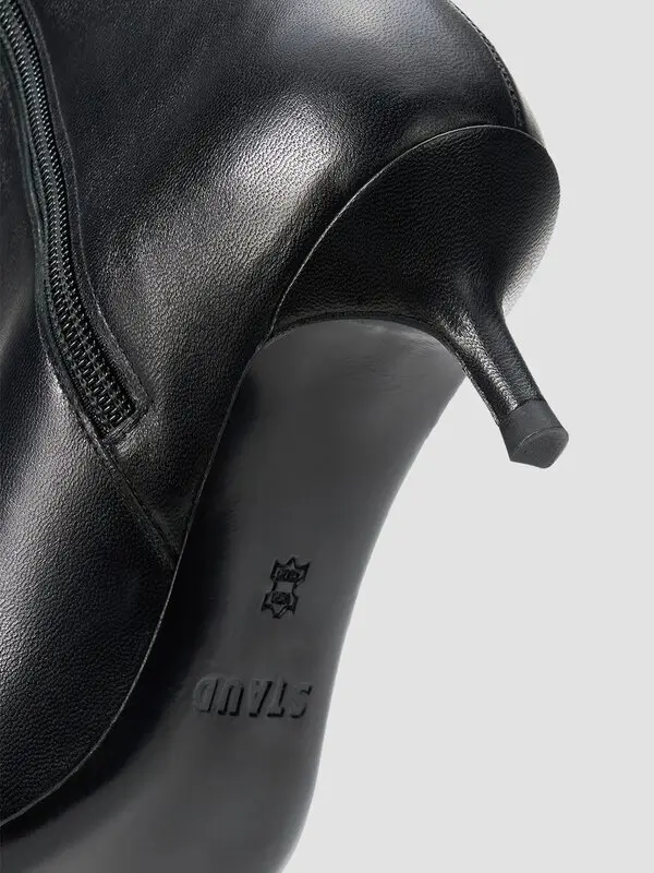 Staud Sebastian Leather Kitten-heel Ankle Boots