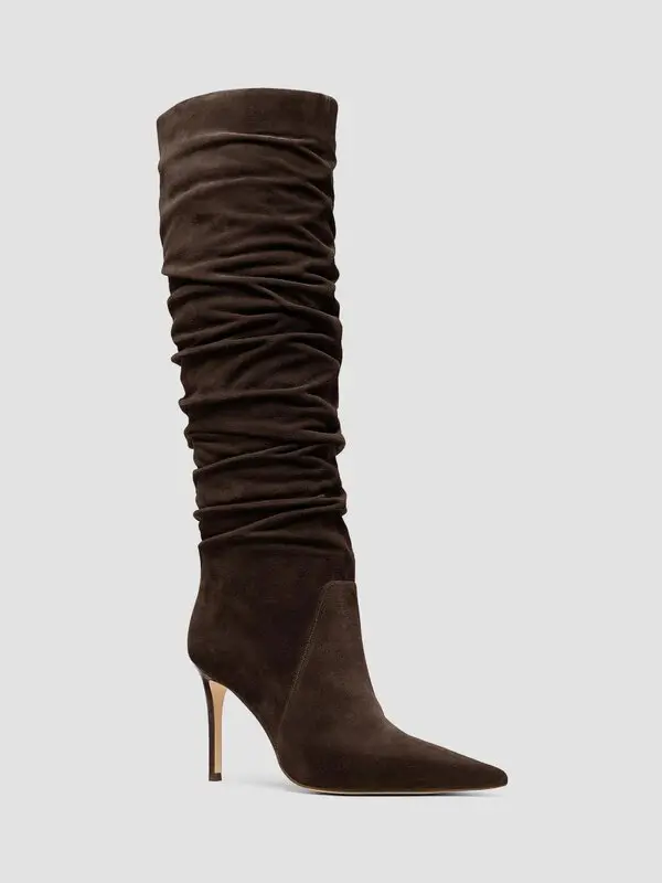 Michael Kors Dawn 90mm Suede Knee-high Slouch Boots