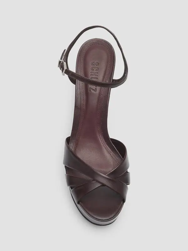 Schutz Keefa 100mm Platform Sandals - Maplewood