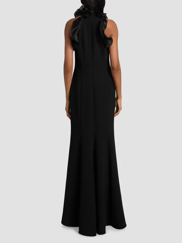 Rickie Freeman For Teri Jon Rosette Ruffled Gown