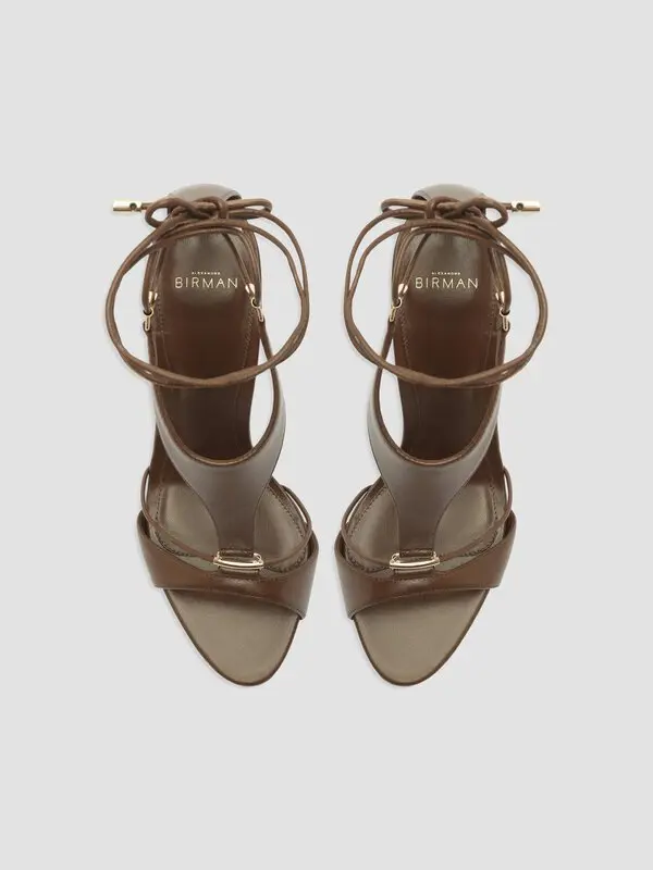 ALEXANDRE BIRMAN Mimi 100mm Leather Stiletto Sandals