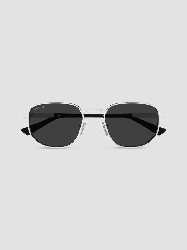Gucci Subtle Web Sporty 54mm Rectangular Sunglasses