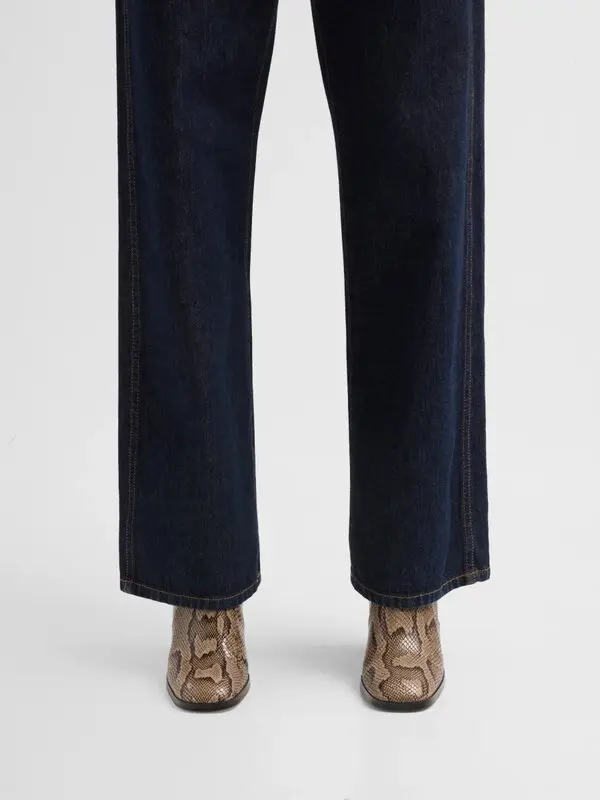 STUART WEITZMAN Vera Zip Snake-embossed Leather Booties