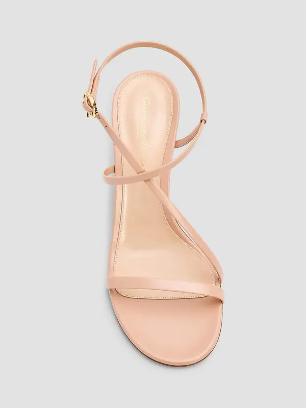 GIANVITO ROSSI Glove 85mm Leather Slingback Sandals - Peach