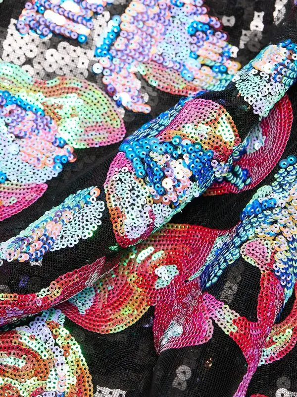16Arlington Lights On Relaxed Fit Sequined Polin Top - Multi