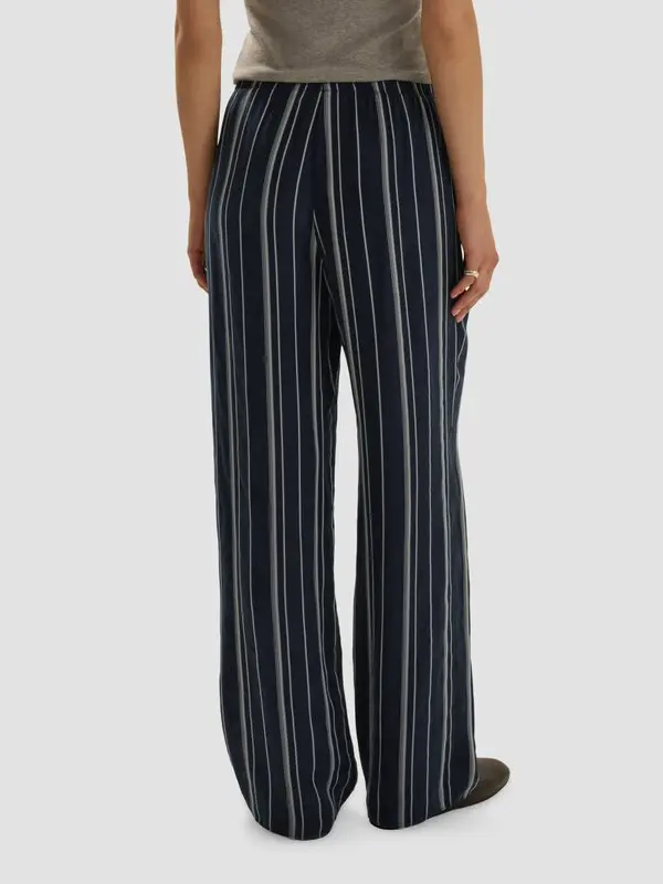 FAVORITE DAUGHTER The Everything Striped Pants - Midnight Grey