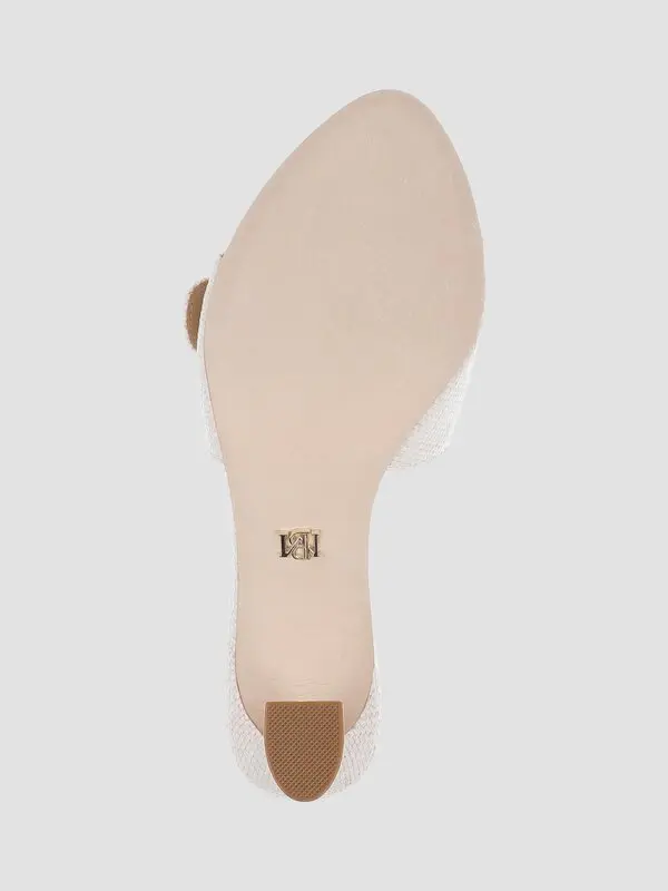 Badgley Mischka Odetta 75mm Embellished Slip-on Sandals