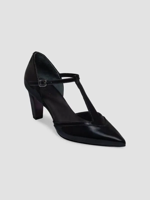Bernardo Gianna T-strap Pumps - Black