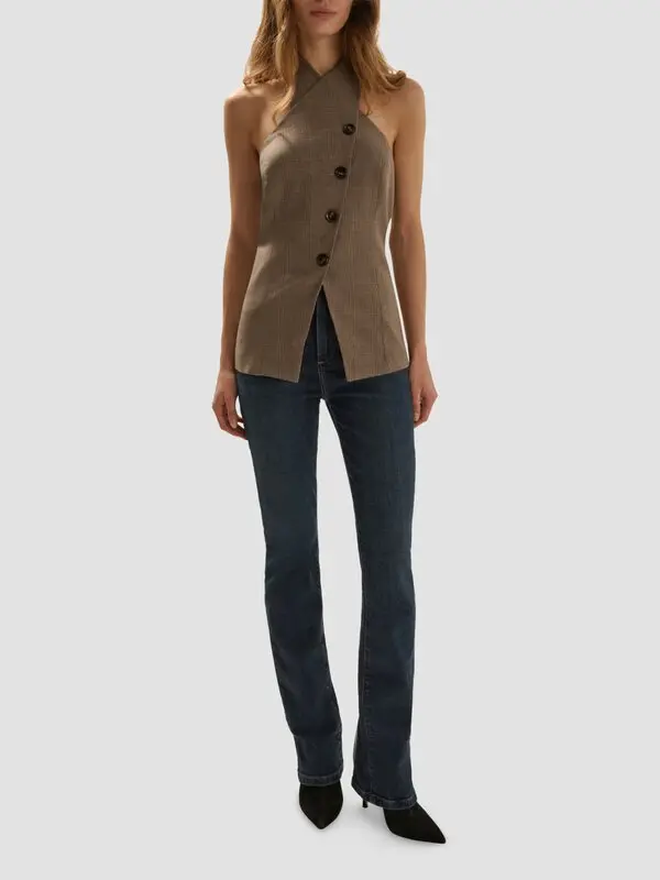 FAVORITE DAUGHTER The Crossover Glen Check Vest