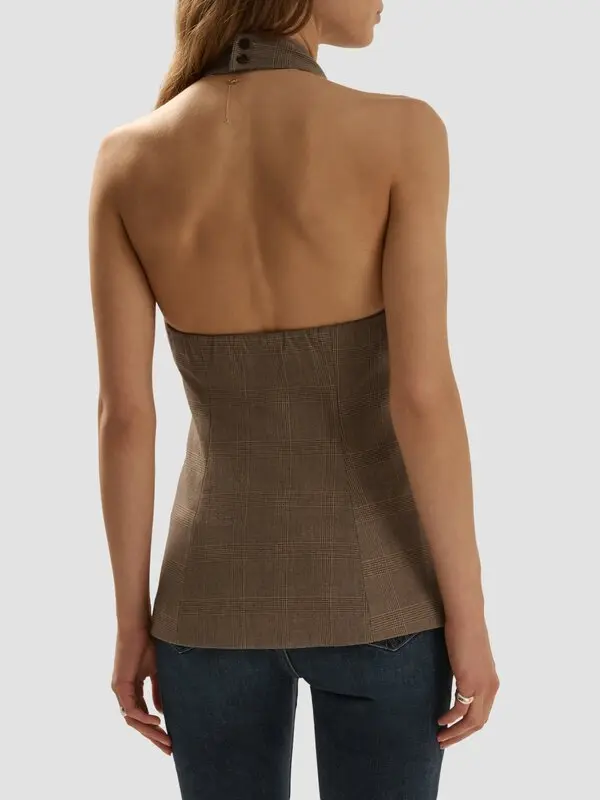 FAVORITE DAUGHTER The Crossover Glen Check Vest