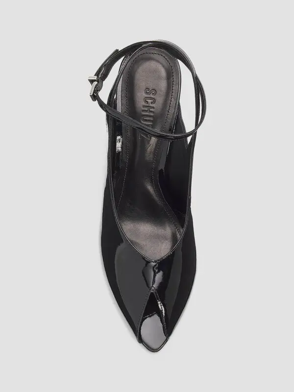 Schutz Liv 95mm Patent Leather Pumps - Black
