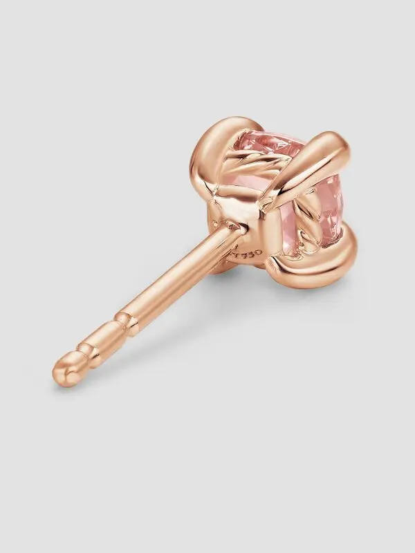 David Yurman Micro Chatelaine Stud Earrings In 18k Rose Gold With 4.8mm