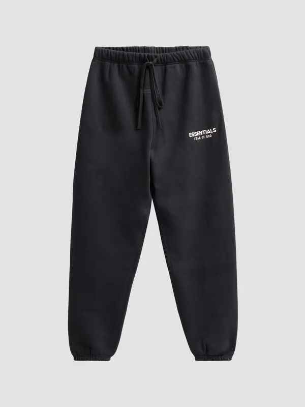 Fear Of God Logo Cotton-blend Sweatpants - Black