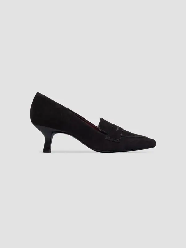 Bernardo Safi Loafer Kitten Heel Pumps
