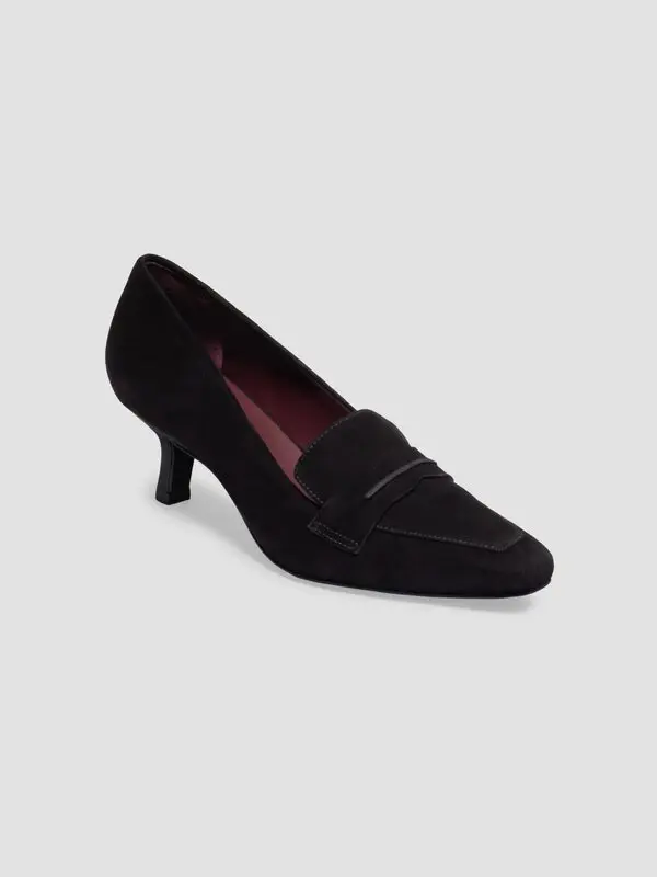 Bernardo Safi Loafer Kitten Heel Pumps