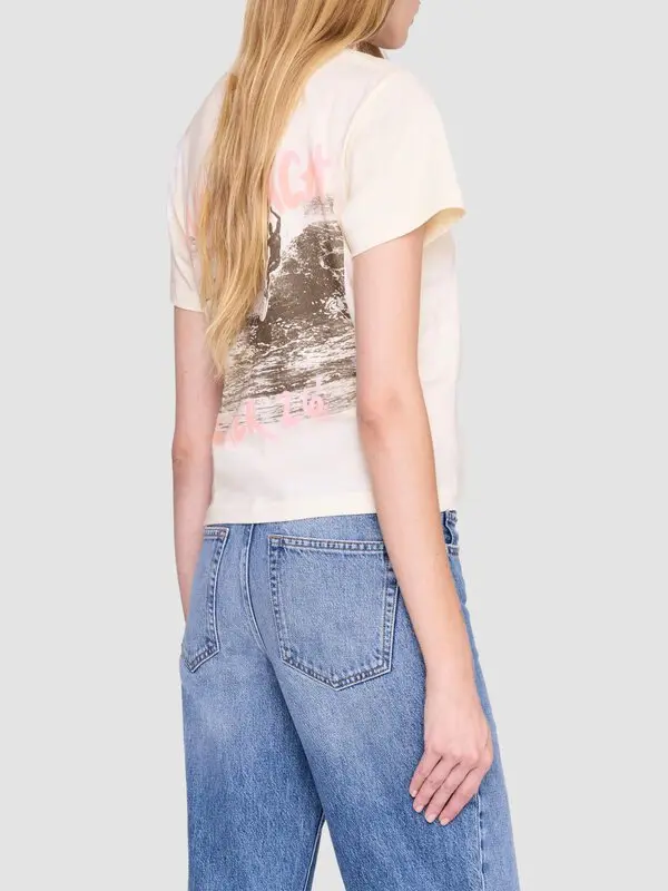 ANINE BING Shelley Logo Cotton T-shirt