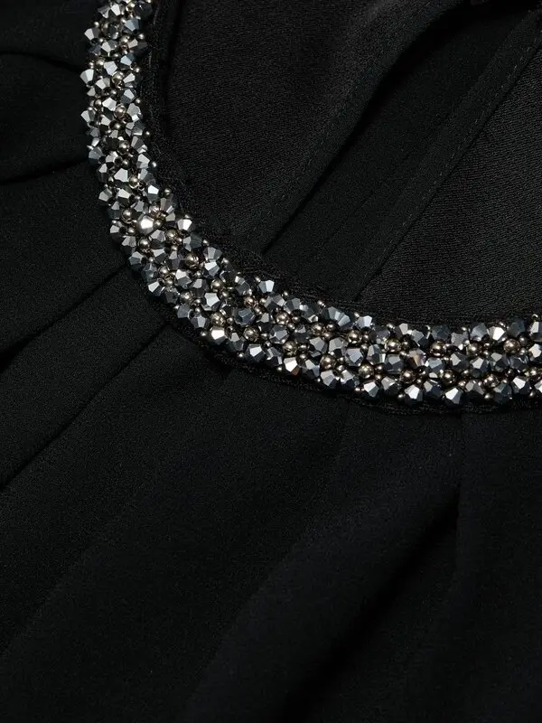 Rickie Freeman For Teri Jon Embellished Cocktail Midi-dress