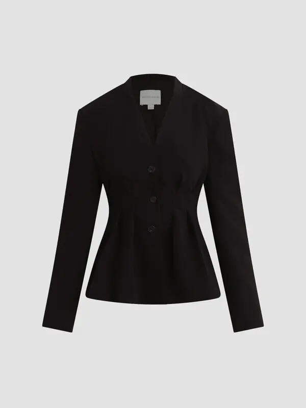 FAVORITE DAUGHTER Headlines Single-breasted Blazer - Black