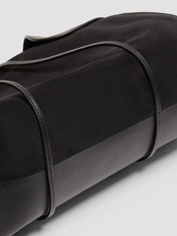 NEOUS Berenices Suede & Leather Shoulder Bag - Black