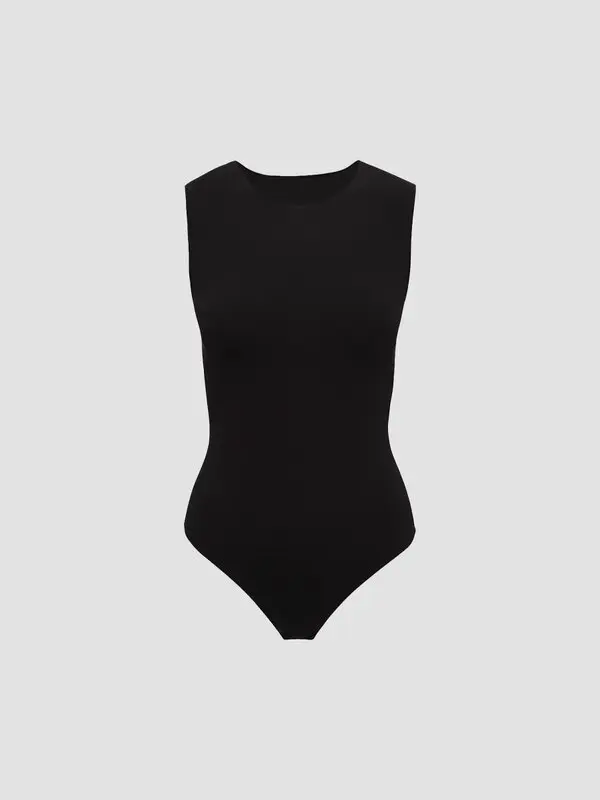 Commando Signature Crewneck Bodysuit - Black