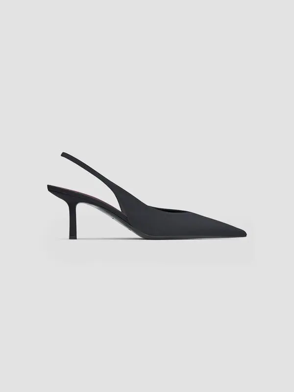 NEOUS Moriah 65mm Suede Slingback Pumps - Black