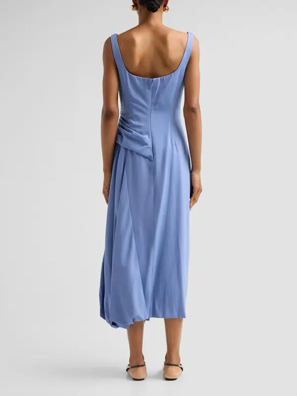 Lela Rose Faille Bubble Midi Dress