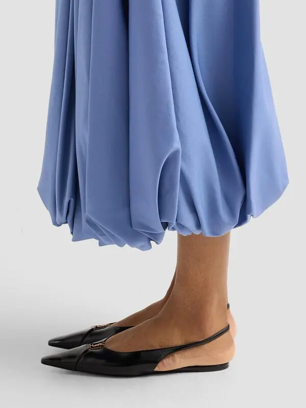 Lela Rose Faille Bubble Midi Dress