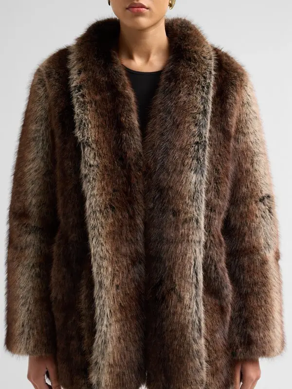 ET OCHS Cooper Pelted Faux-fur Coat