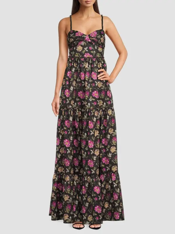 Likely Tessa Floral Tiered Sweetheart Gown