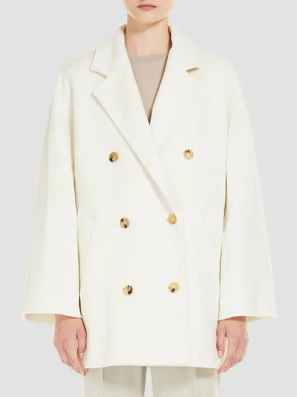 Max Mara Short Icon Coat - White