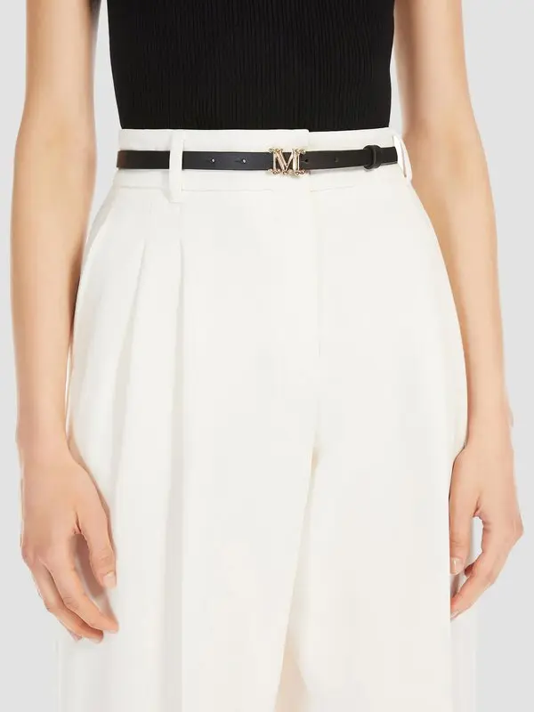 Max Mara Leather Monogram Belt