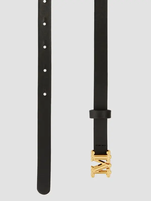 Max Mara Leather Monogram Belt