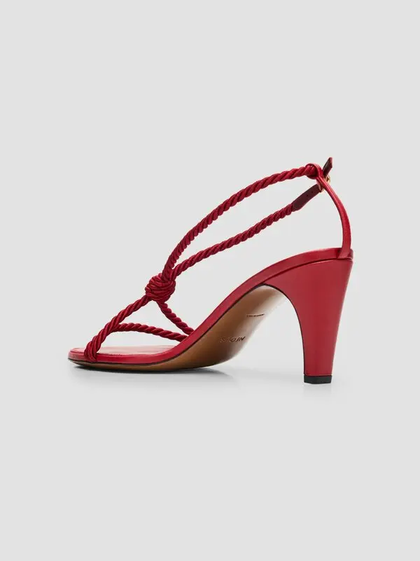 NEOUS Garnet 80mm Leather Slingback Sandals