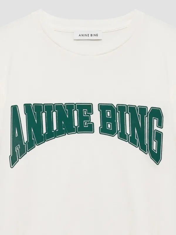 ANINE BING Shelley Cotton Crop T-shirt