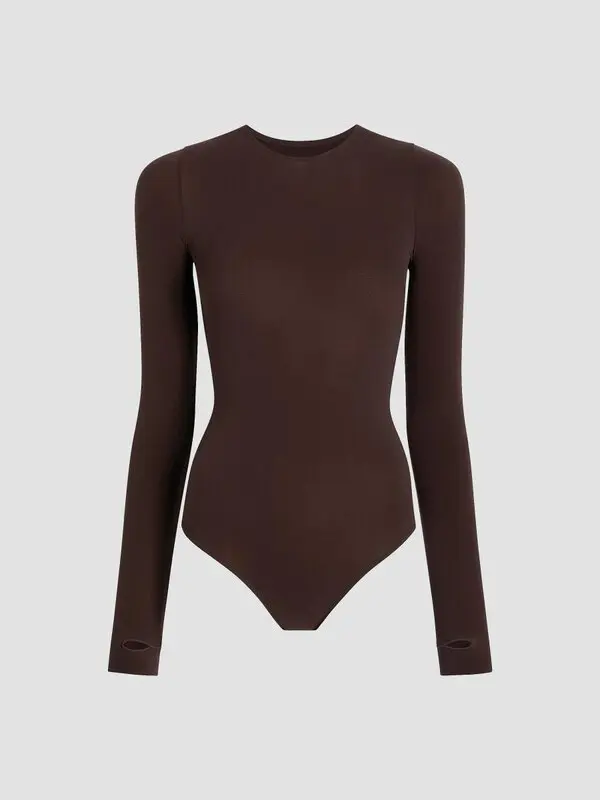 Commando Ballet Long-sleeve Bodysuit - Espresso