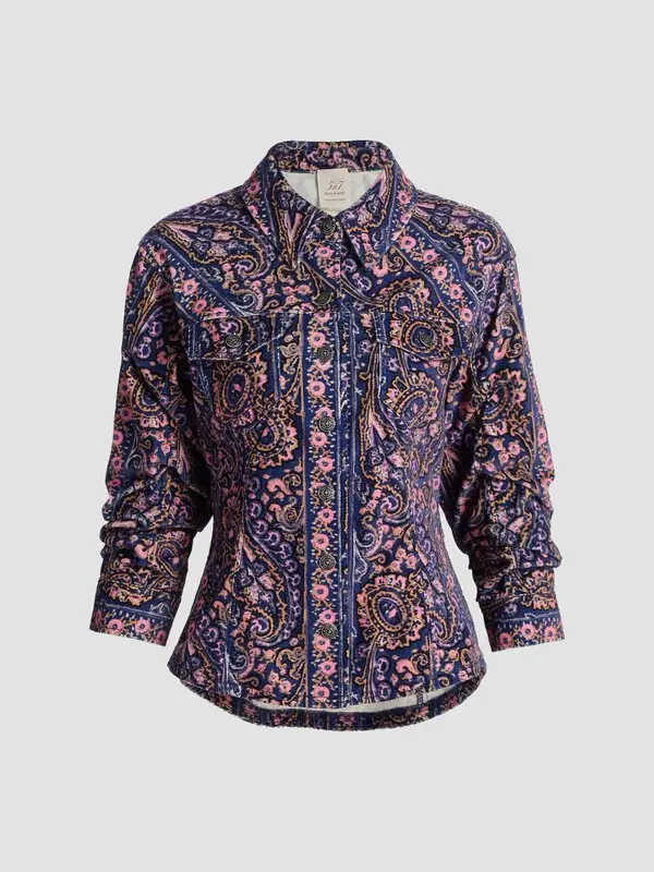 Cinq À Sept Canyon Paisley Velveteen Jacket