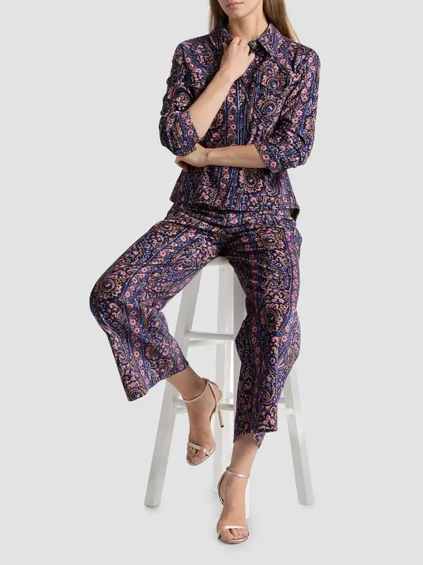 Cinq À Sept Canyon Paisley Velveteen Jacket