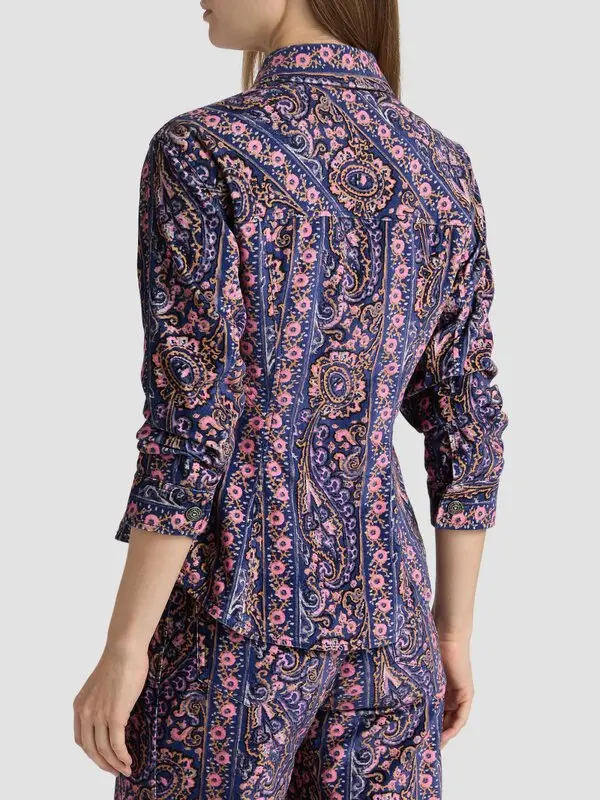Cinq À Sept Canyon Paisley Velveteen Jacket