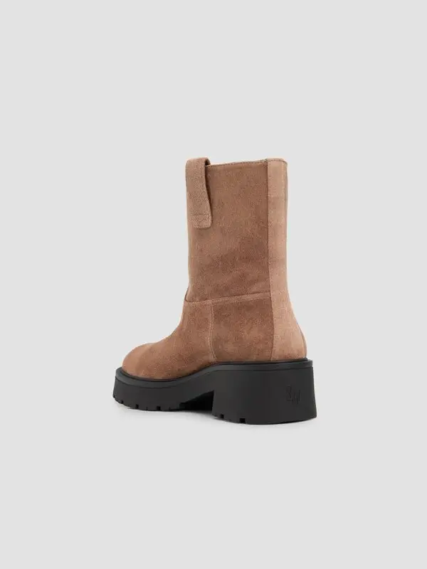 STUART WEITZMAN Ren Suede Lug Sole Booties