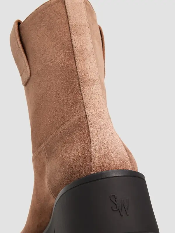 STUART WEITZMAN Ren Suede Lug Sole Booties